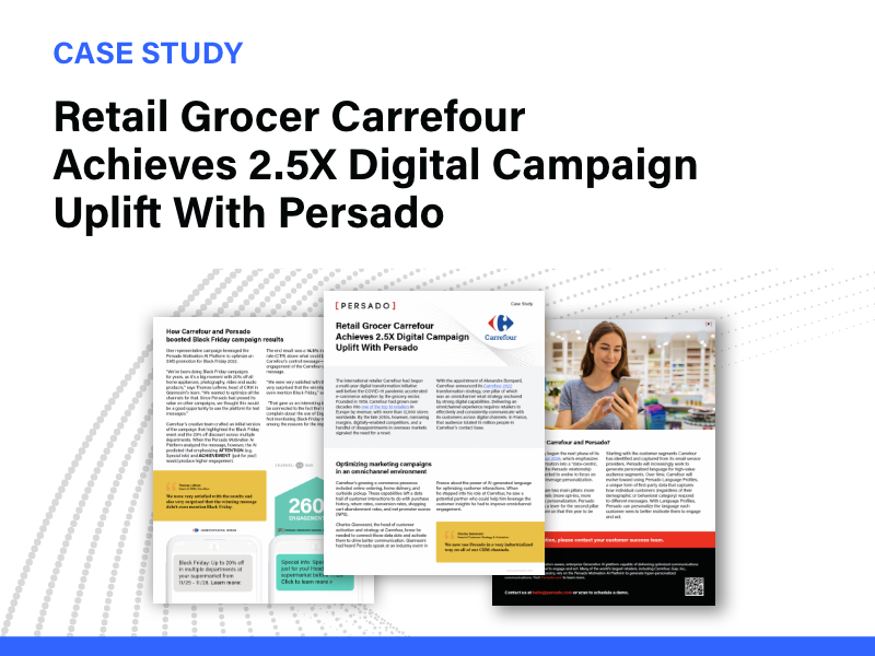 Carrefour and Persado Case Study - Revolutionizing Retail Marketing with AI